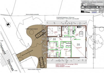 PLAN au sol - Pascal Rigaud Architecte dplgPascal Rigaud Architecte dplg